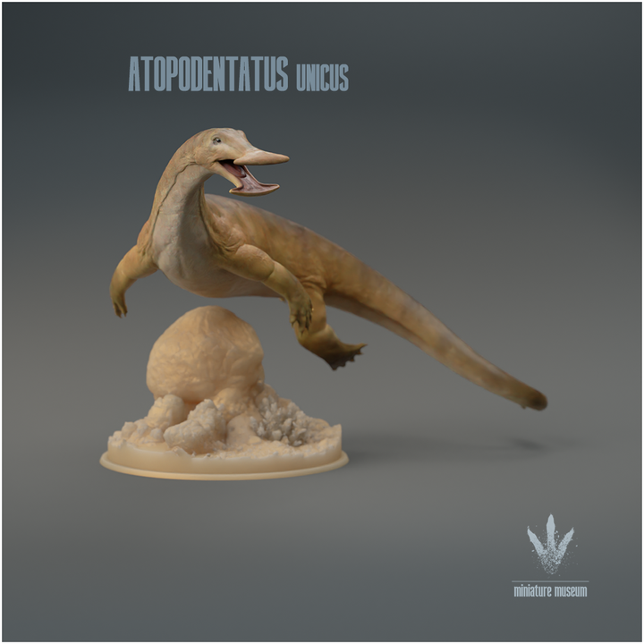 3D Printable Atopodentatus unicus : Swimming by Miniature Museum