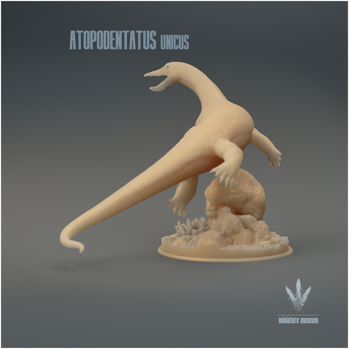 3D Printable Atopodentatus unicus : Swimming by Miniature Museum