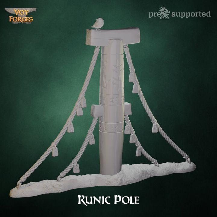 3D Printable Runic Pole – Fantasy Terrain by Voy Forges