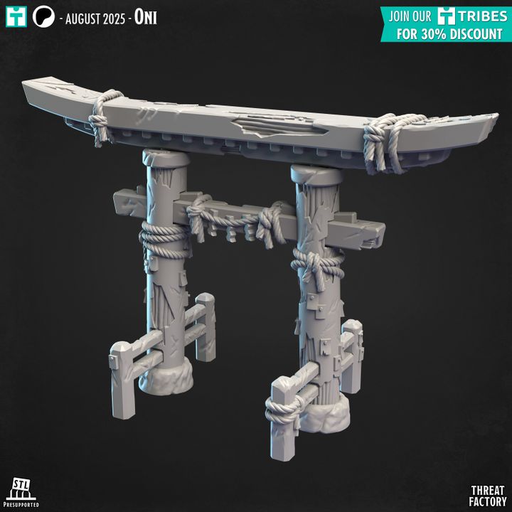 3D Printable Tori gate by Threat Factory