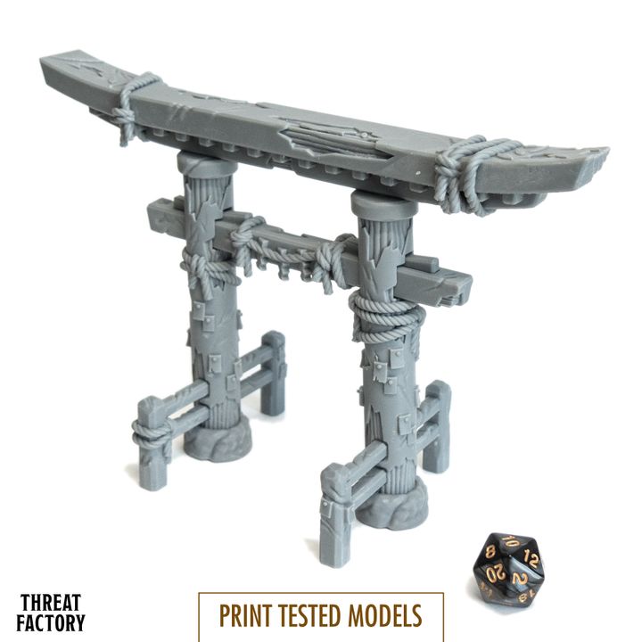 3D Printable Tori gate by Threat Factory