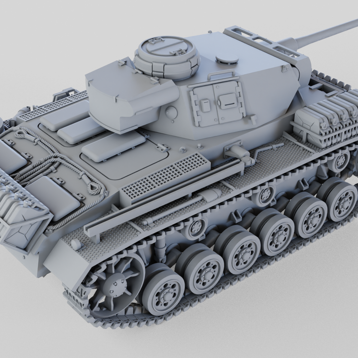3D Printable Panzer III Ausf L including DAK Option by Night Sky Miniatures