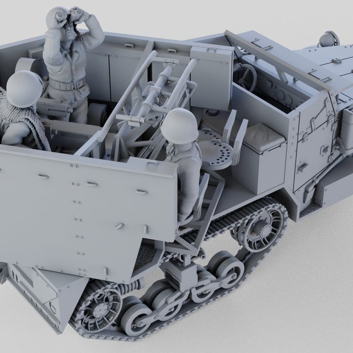 3D Printable M15 CGMC Halftrack by Night Sky Miniatures