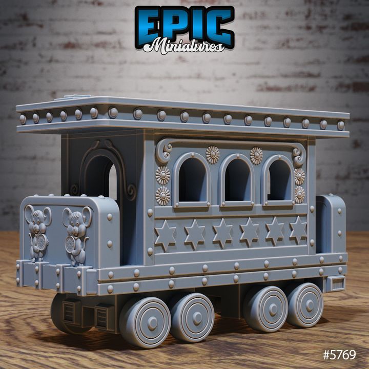 3D Printable Train Ride / Funfair Attraction / Circus Construct ...