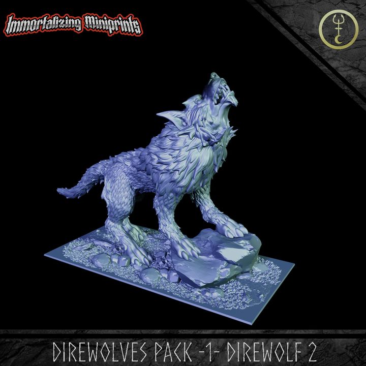 3D Printable Direwolves Pack -1- by Immortalizing Miniprints