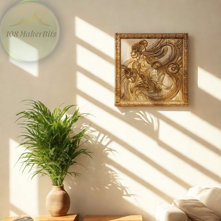 3D Printable Hanuman CNC Relief Panel – Indian Mythology Bas-Relief STL ...
