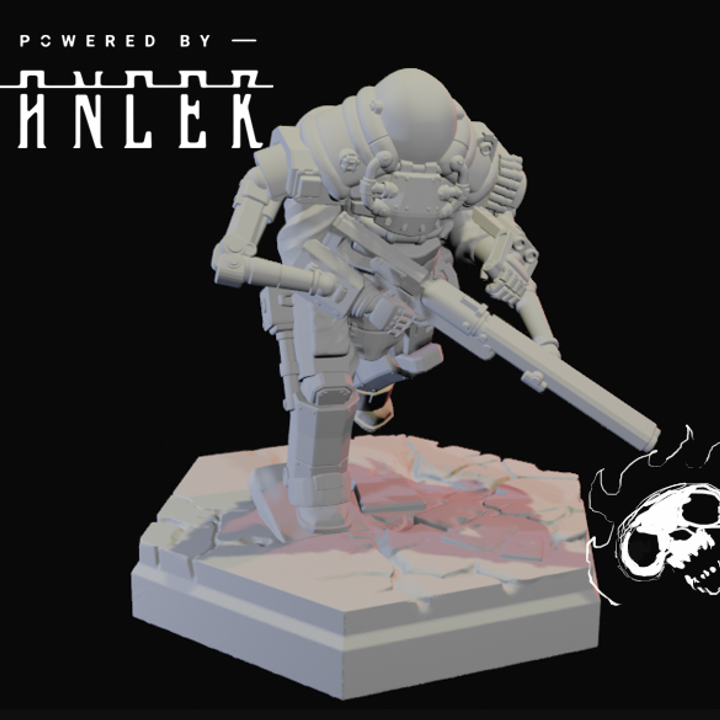 3D Printable Lancer Caliban by La voie du crane