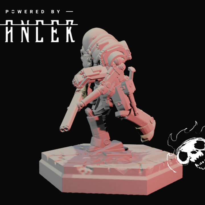 3D Printable Lancer Caliban by La voie du crane