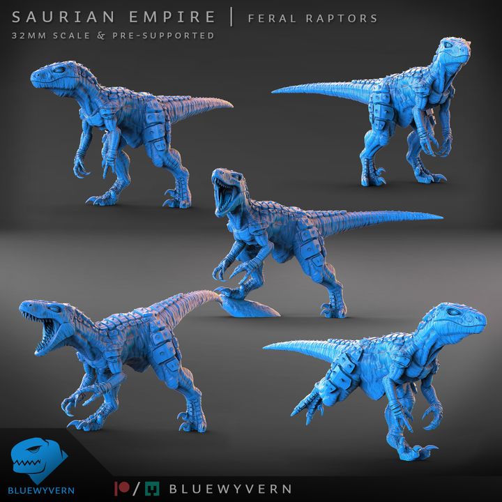 3D Printable Saurian Empire - Complete Set E by BlueWyvern