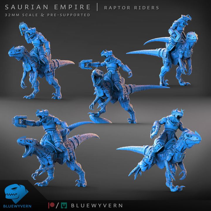 3D Printable Saurian Empire - Complete Set E by BlueWyvern