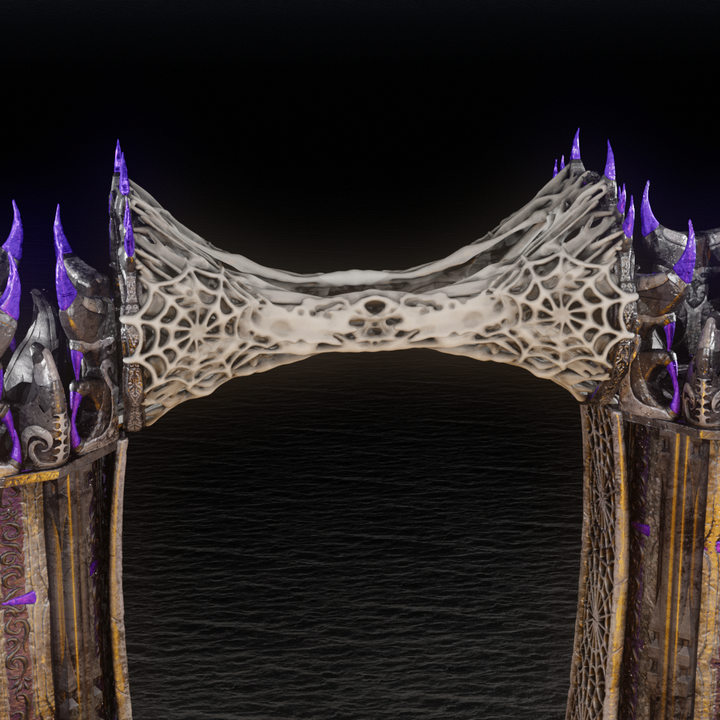 3D Printable Nightwidow, Dark Elf Prison by Krakulu