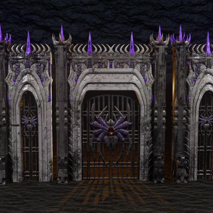 3D Printable Nightwidow, Dark Elf Prison by Krakulu