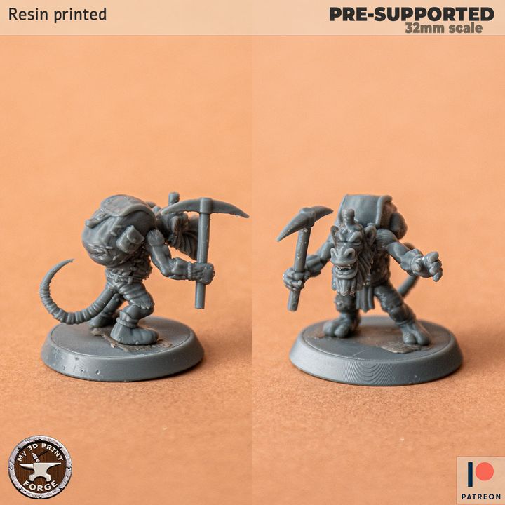 3D Printable Kobolds and Quilboars BUNDLE (28 Unique Pre-supported STLs ...