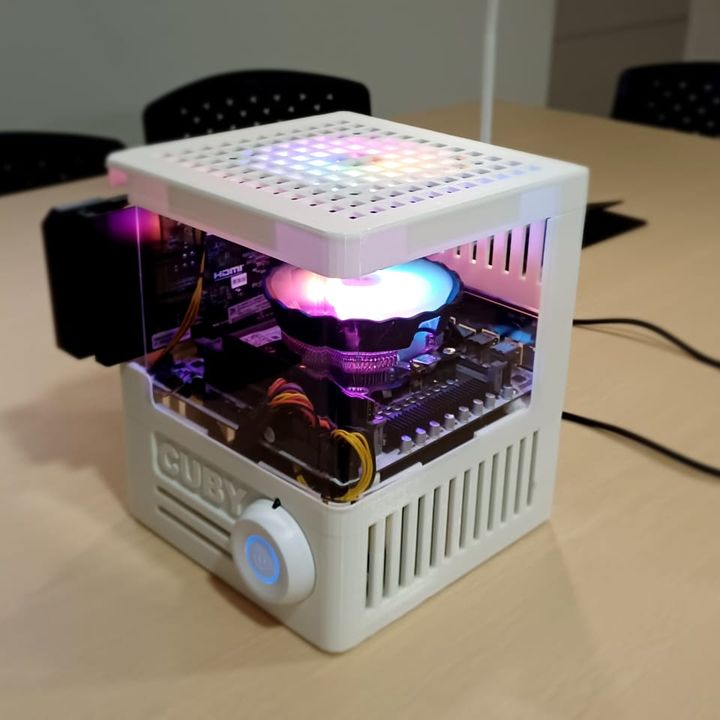 3D Printable M-ITX PC Case, MINI PC, Computer Case by sangmin lee