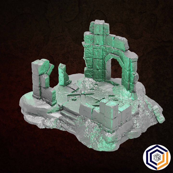 3D Printable Ruins of Raven Peak ~ Full Set by Conquest Creations