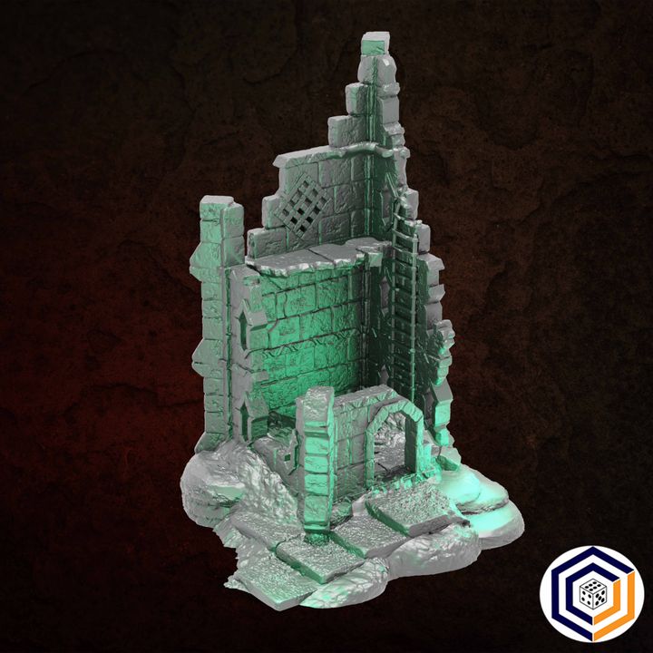 3D Printable Ruins of Raven Peak ~ Full Set by Conquest Creations