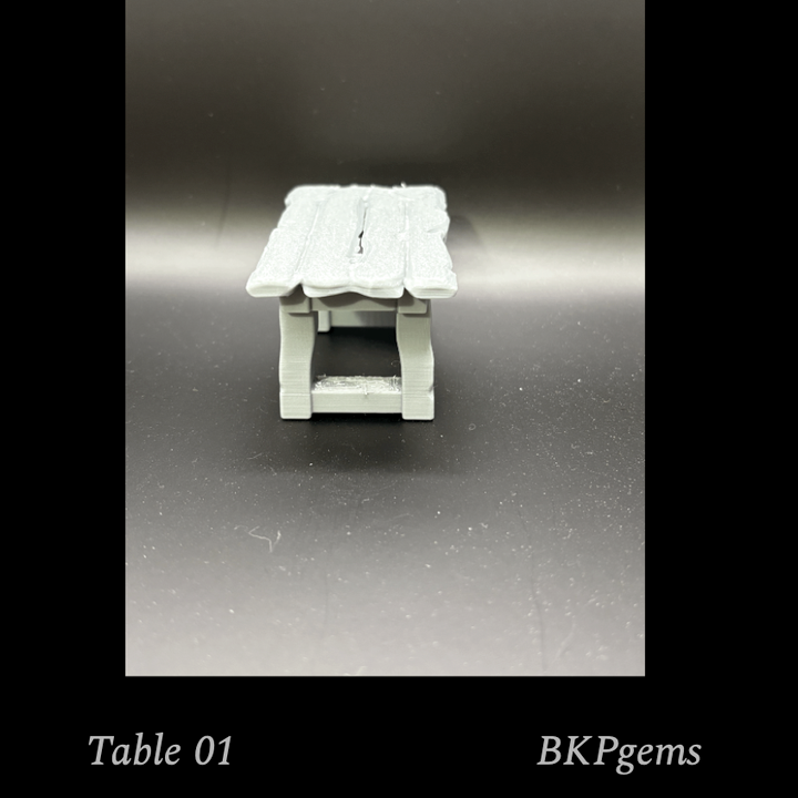 3D Printable Table 01 by BKPgems