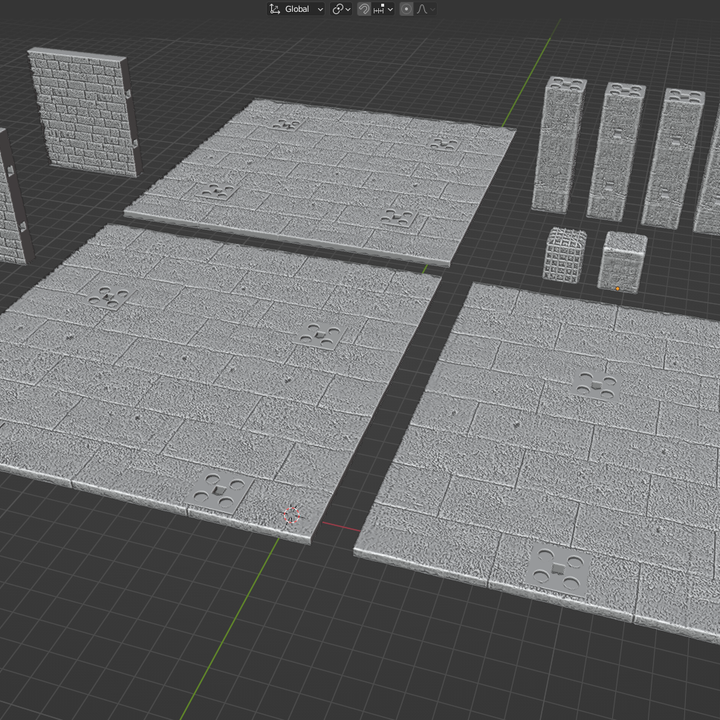 3D Printable [Commercial License] Concrete Buildings Ruins - STL Files ...
