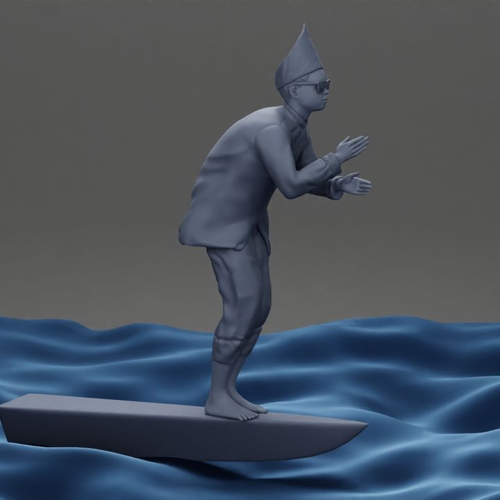 3D Printable Aura Farming Boat Kid by 3DGeschaft Miniatures Figures
