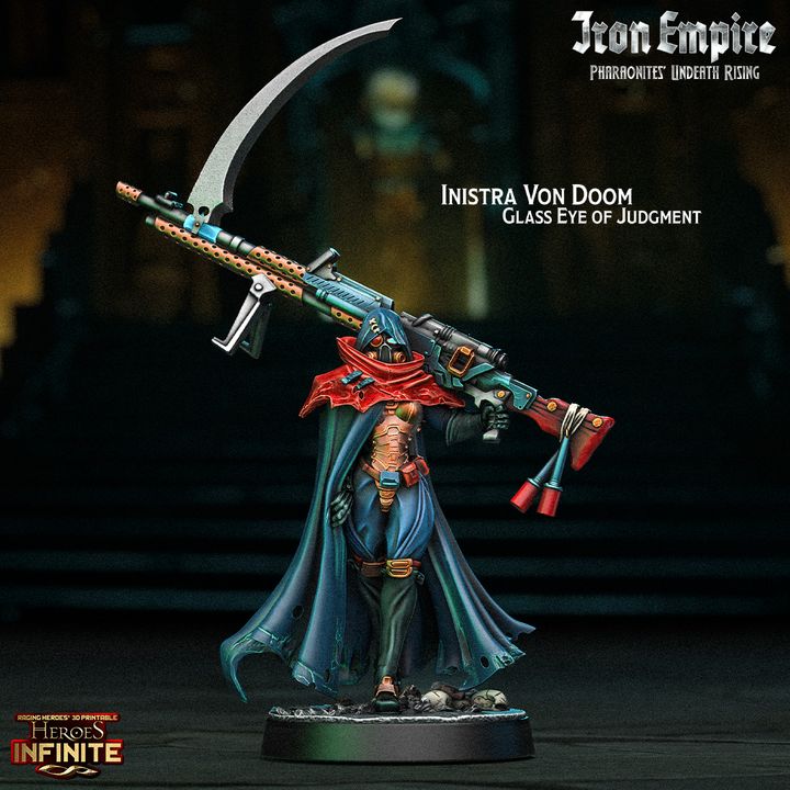 3D Printable Inistra Von Doom Glass Eye of Judgment by Heroes Infinite