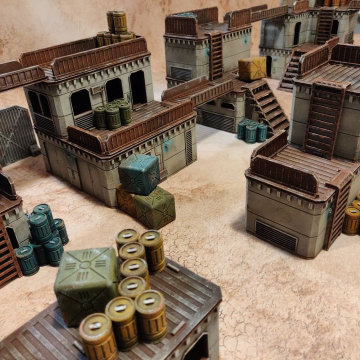 3D Printable Industrial Enclave [COMMERCIAL LICENSE] by Vanguard Terrain