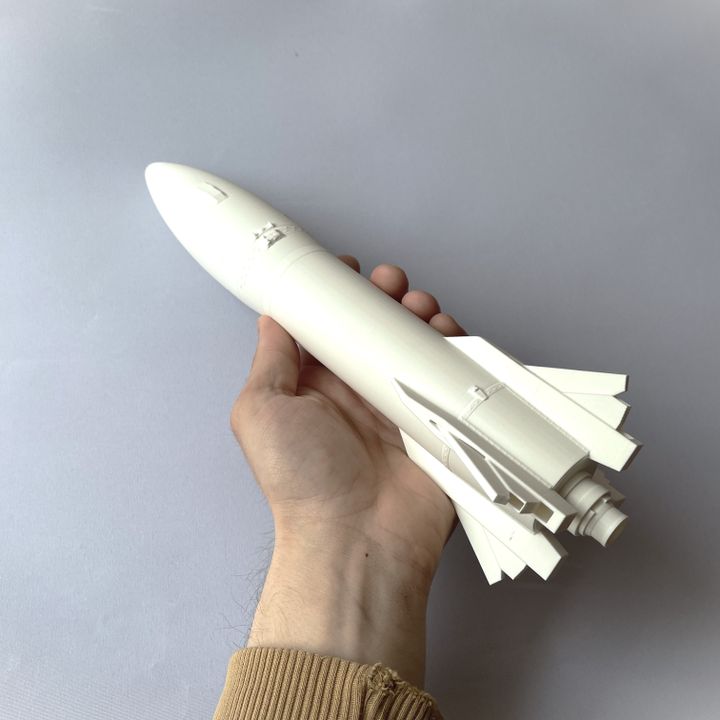 3D Printable AIR-2 Genie Rocket – 3D Printed Model by Zanis Eidins