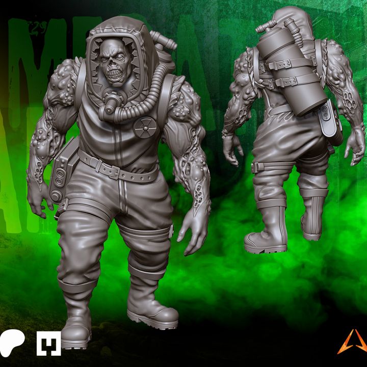 3D Printable MEGATON MONSTER RADIOATIVE ZOMBIE COD by Aftermath Studios