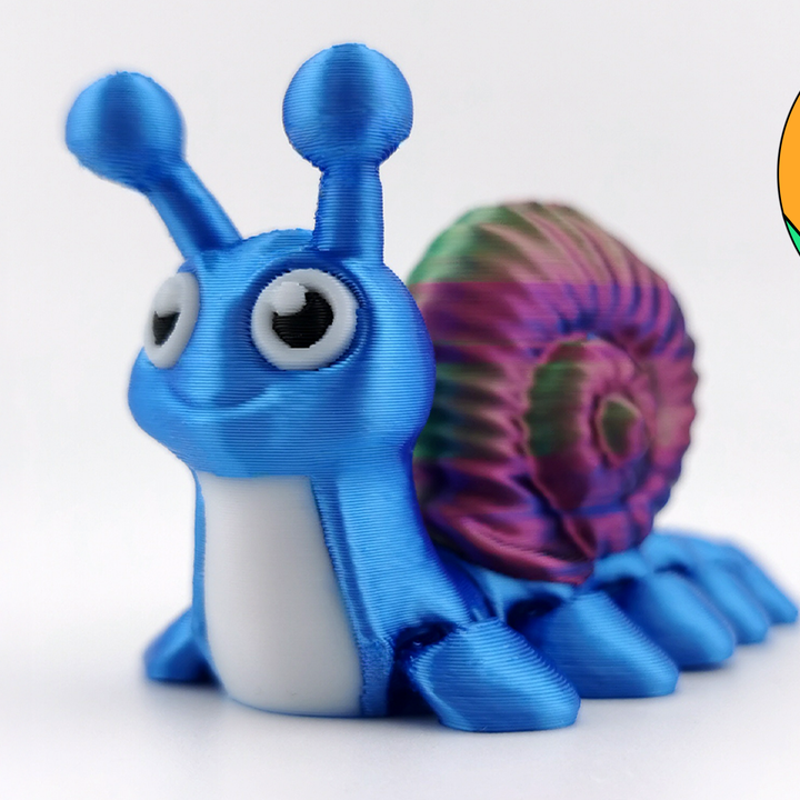 3D Printable Cute Flexi Snail | Print-in-place | No Support by RembStudios