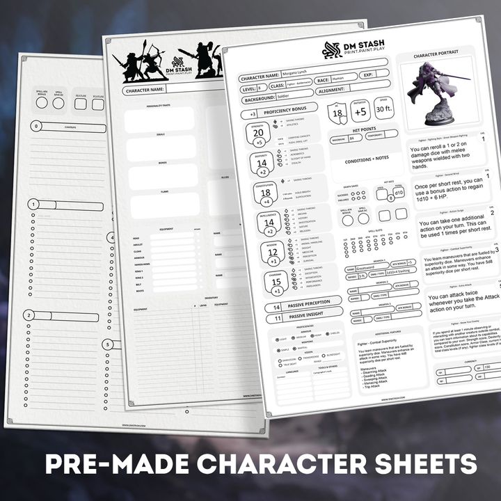 3D Printable Drow From Beyond (DM Stash Aug '25 Bundle) by DM Stash