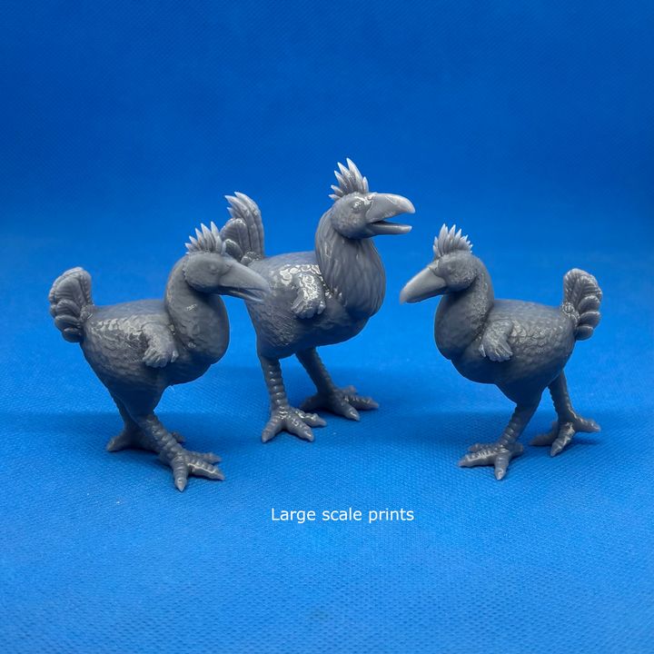 3D Printable Terror Birds (Pre-Supported) by Donya Quick