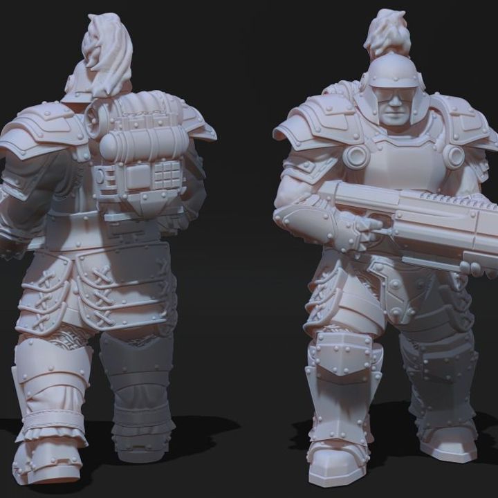 3D Printable Tempest Legion V3 - Troops by The Makers Cult