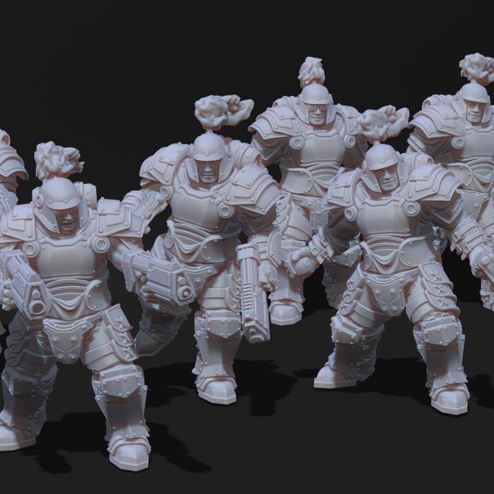 3D Printable Tempest Legion V3 - Troops by The Makers Cult