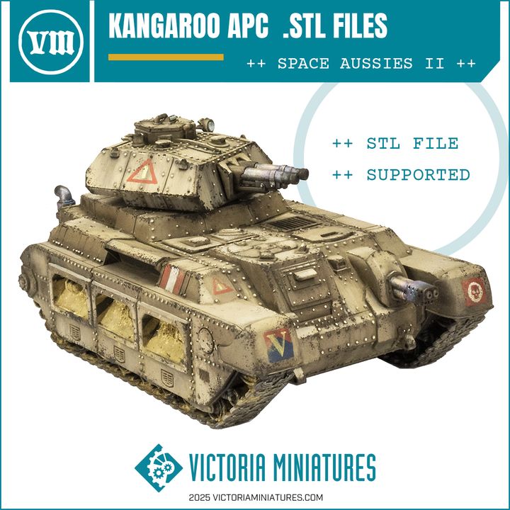 3D Printable Kangaroo APC Tank by Victoria