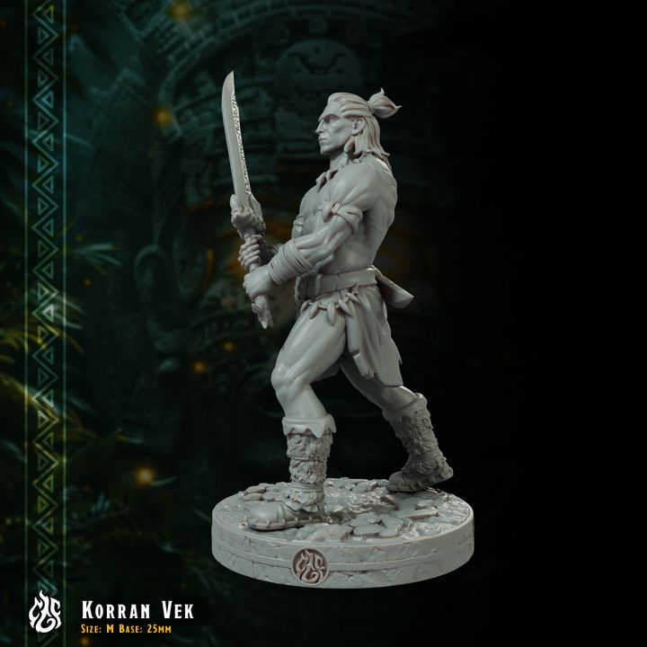 3D Printable Korran Vek, Beastmaster by Crippled God Foundry