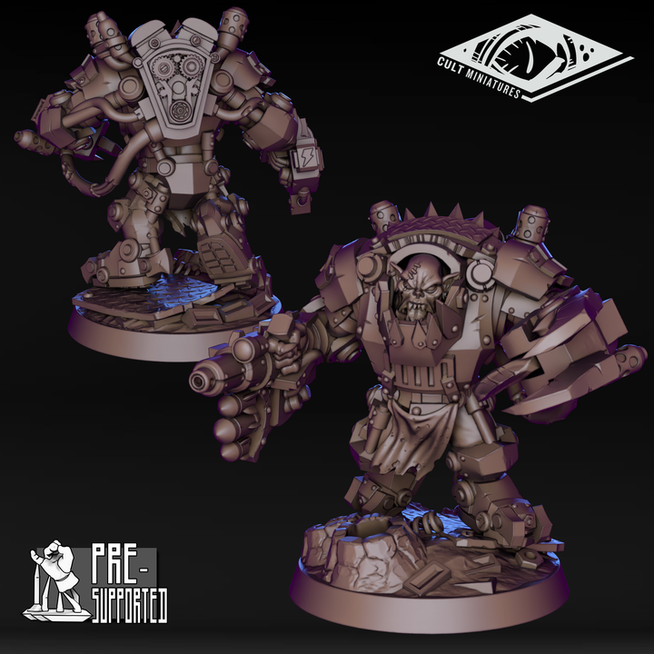3D Printable Mega-Armor Space Orc Squad by Cult Miniatures
