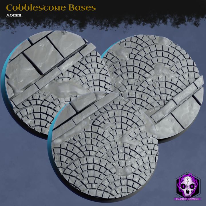 3D Printable Freychester Guards | Cobblestone Bases by Blackcrest ...