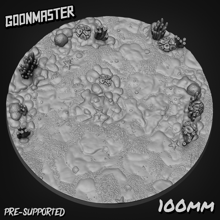 3D Printable Sea Floor Base Set by Goon Master