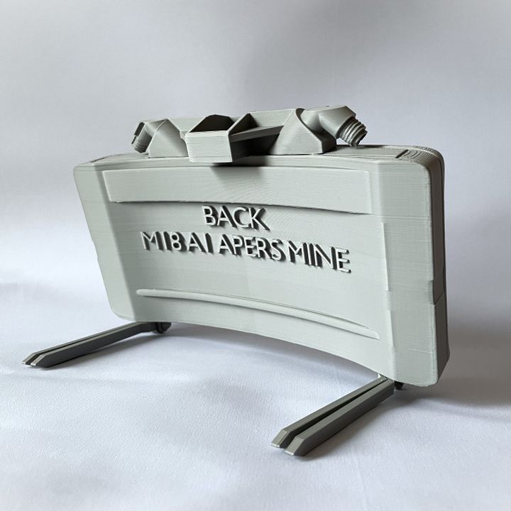 3D Printable M18A1 Claymore Mine by Zanis Eidins