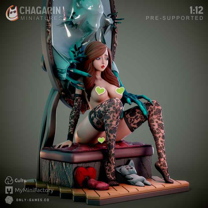 3D Printable Abby and the Strange Mirror / A by Chagarin