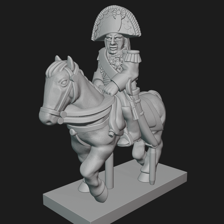 3D Printable 6-15mm Marshal Bessieres NAP-FR-46 by Turner Miniatures
