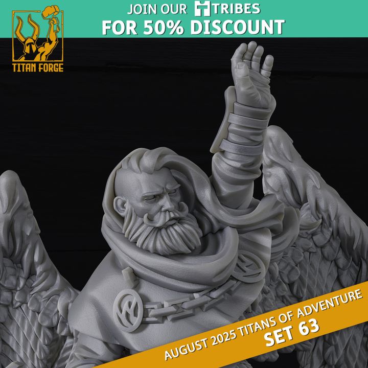 3D Printable Male Angel Cleric - DnD Hero Characters - Titans of ...