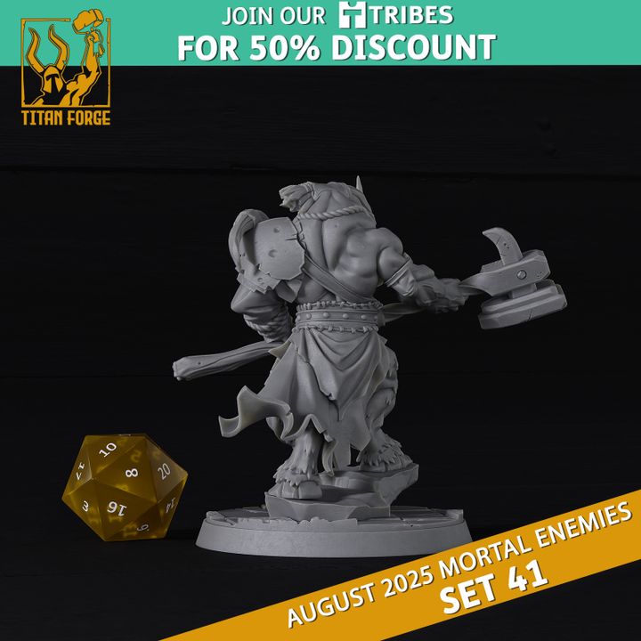 3D Printable Minotaur - Monsters DnD 5e - Mortal Enemies Set 41 by ...