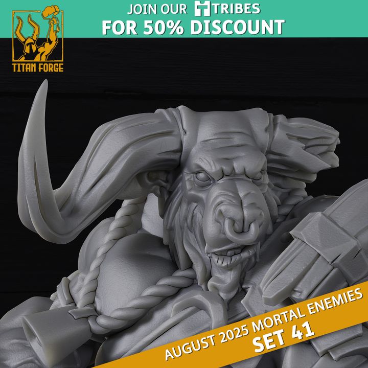 3D Printable Minotaur - Monsters DnD 5e - Mortal Enemies Set 41 by ...