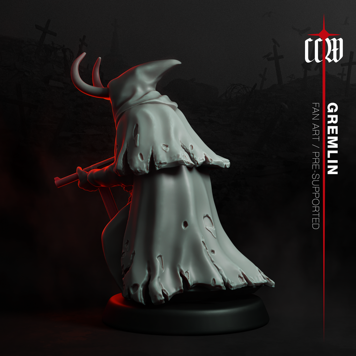 3D Printable Gremlin (A.K.A. Steve) by CursedClayWorks