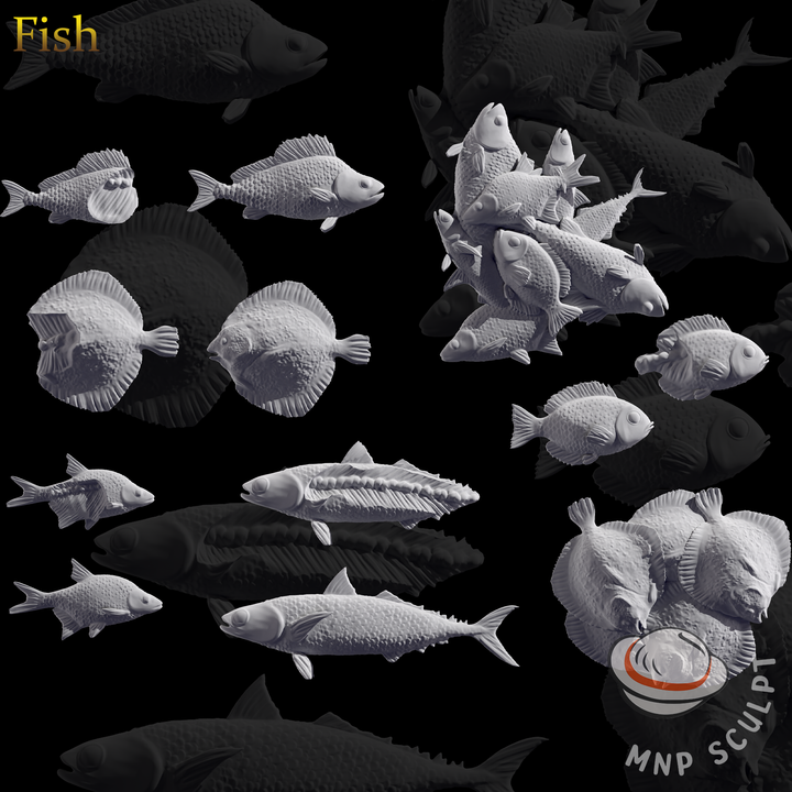 3D Printable Fish 2 by MNP Sculpt