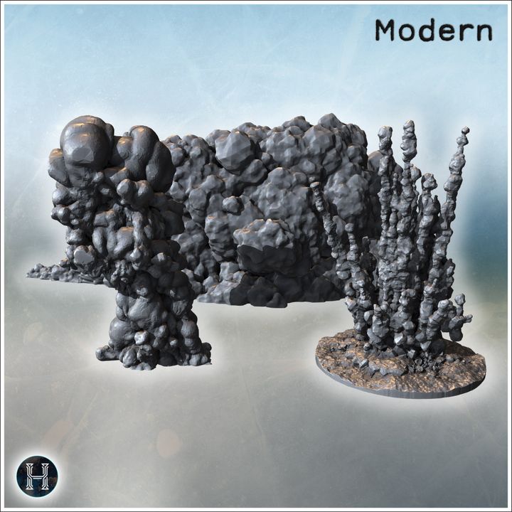 3D Printable Smoke and explosion set for battlefield effects (5 ...