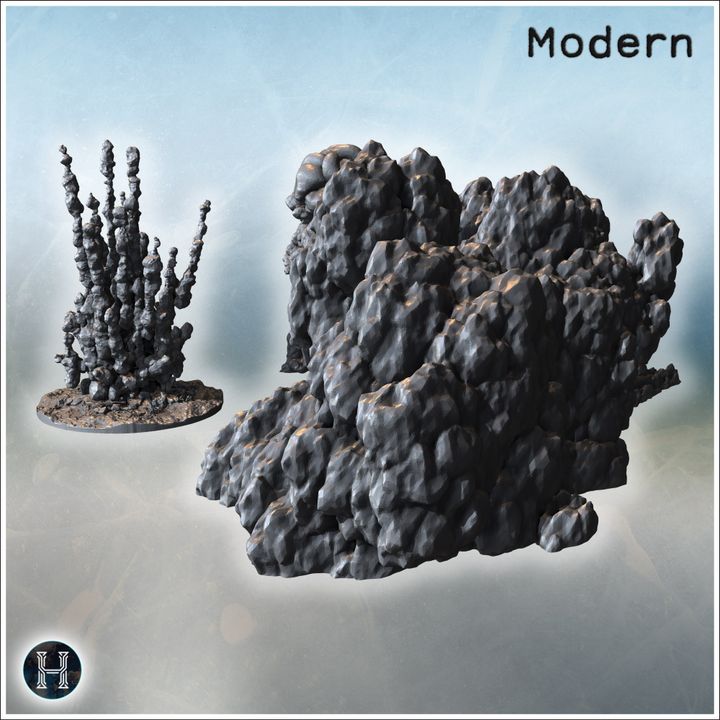 3D Printable Smoke and explosion set for battlefield effects (5 ...