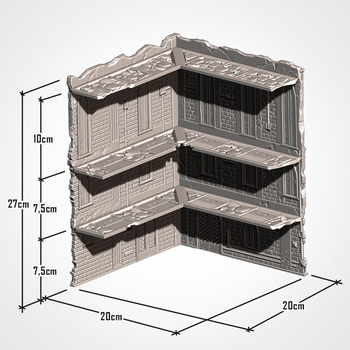 3D Printable CATHEDRAL RUINS UKTC COMPATIBLE by Txarli Factory