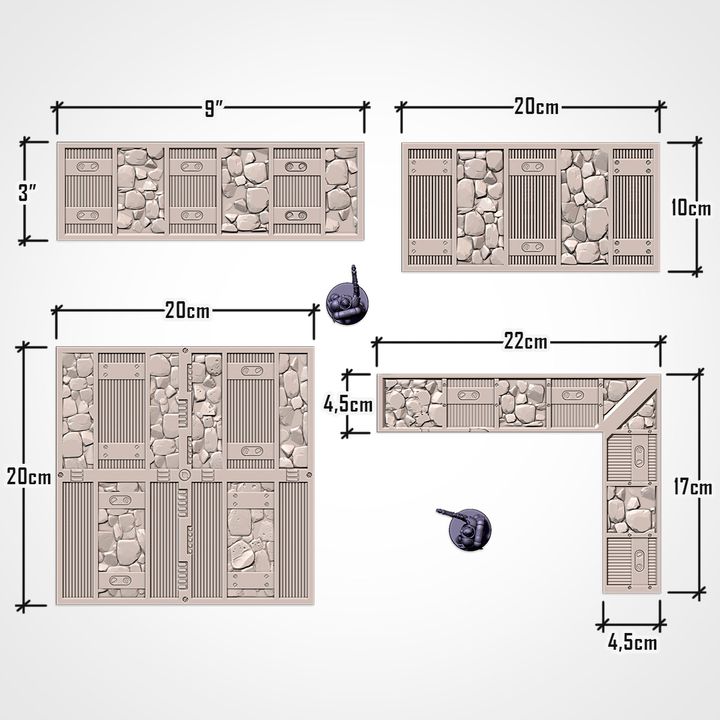 3D Printable CATHEDRAL RUINS UKTC COMPATIBLE by Txarli Factory