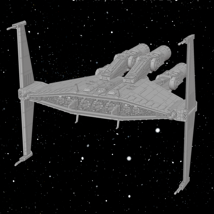3D Printable Weequay Pirate Ship - Marauder (X-Wing Scale) by Slightly ...